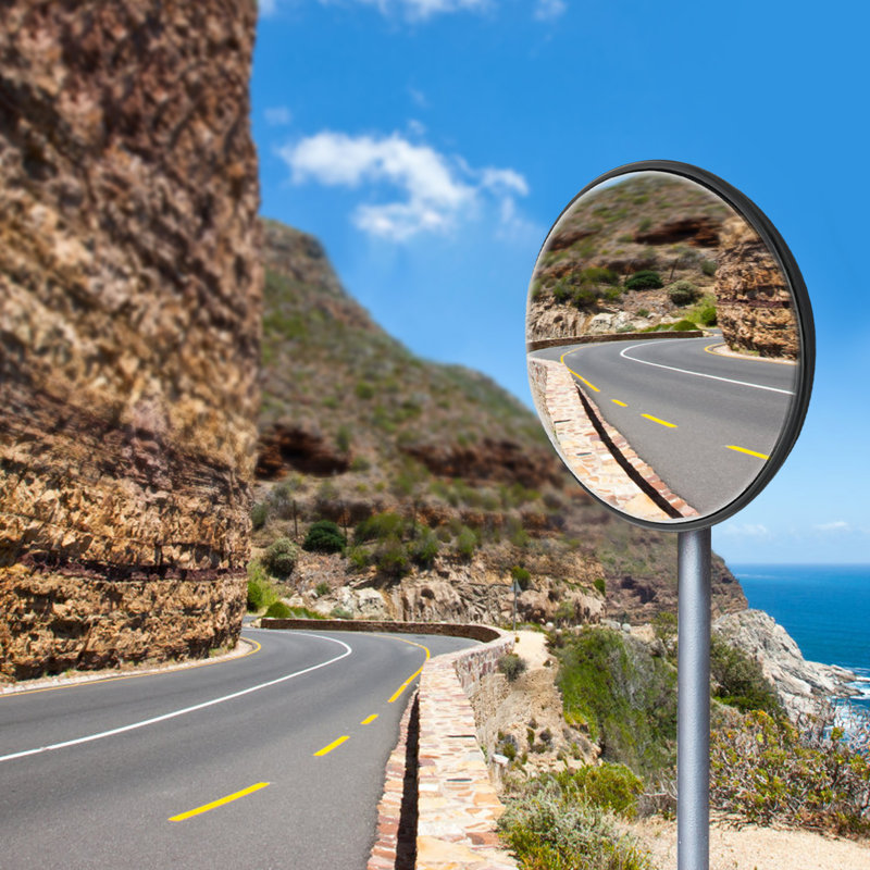 Ebern Designs Maust 18" Round Corner Convex Mirror Security Safety ...